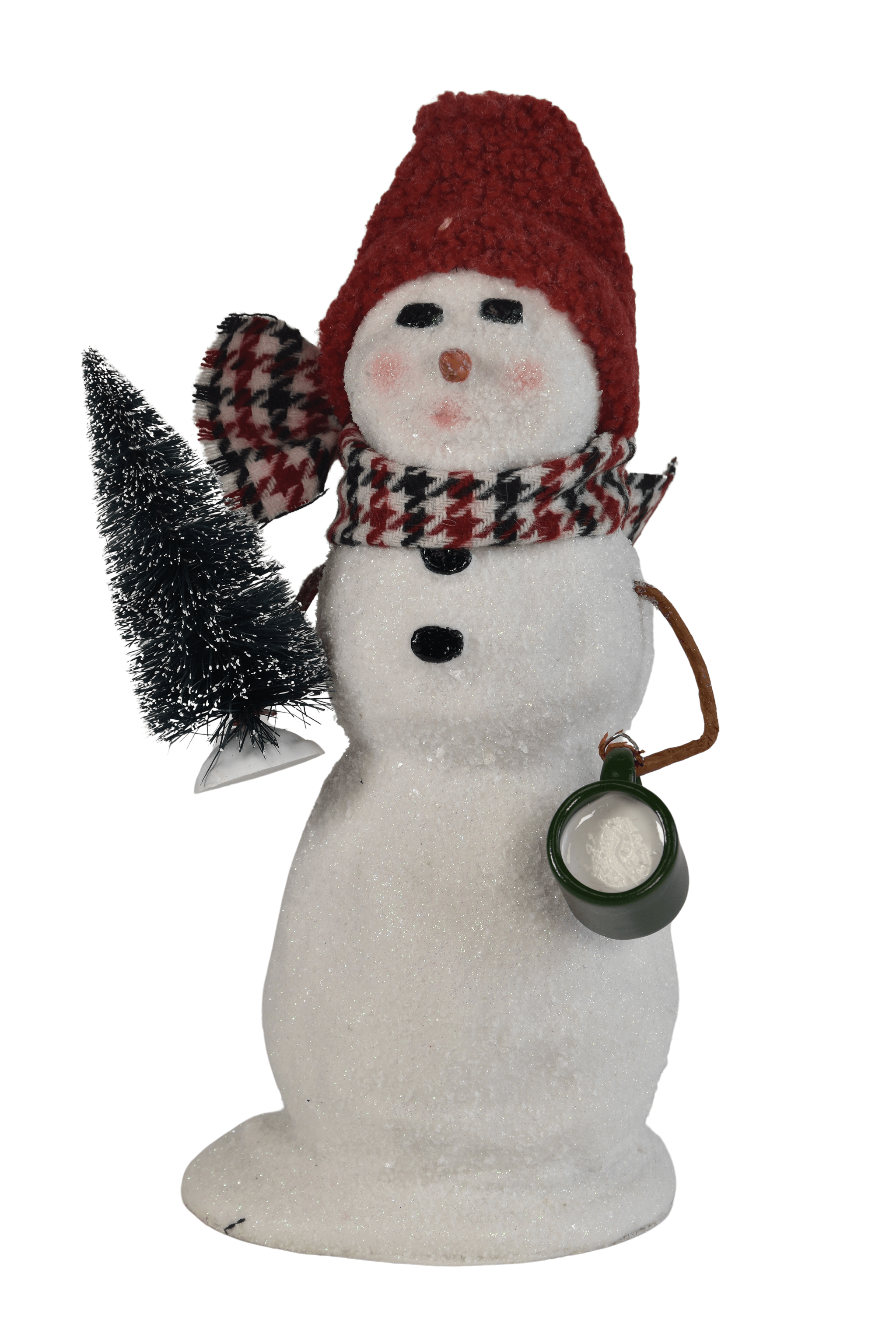 Snowman with Mug Figurine, Christmas Snowman Figurine – Byers' Choice LTD.