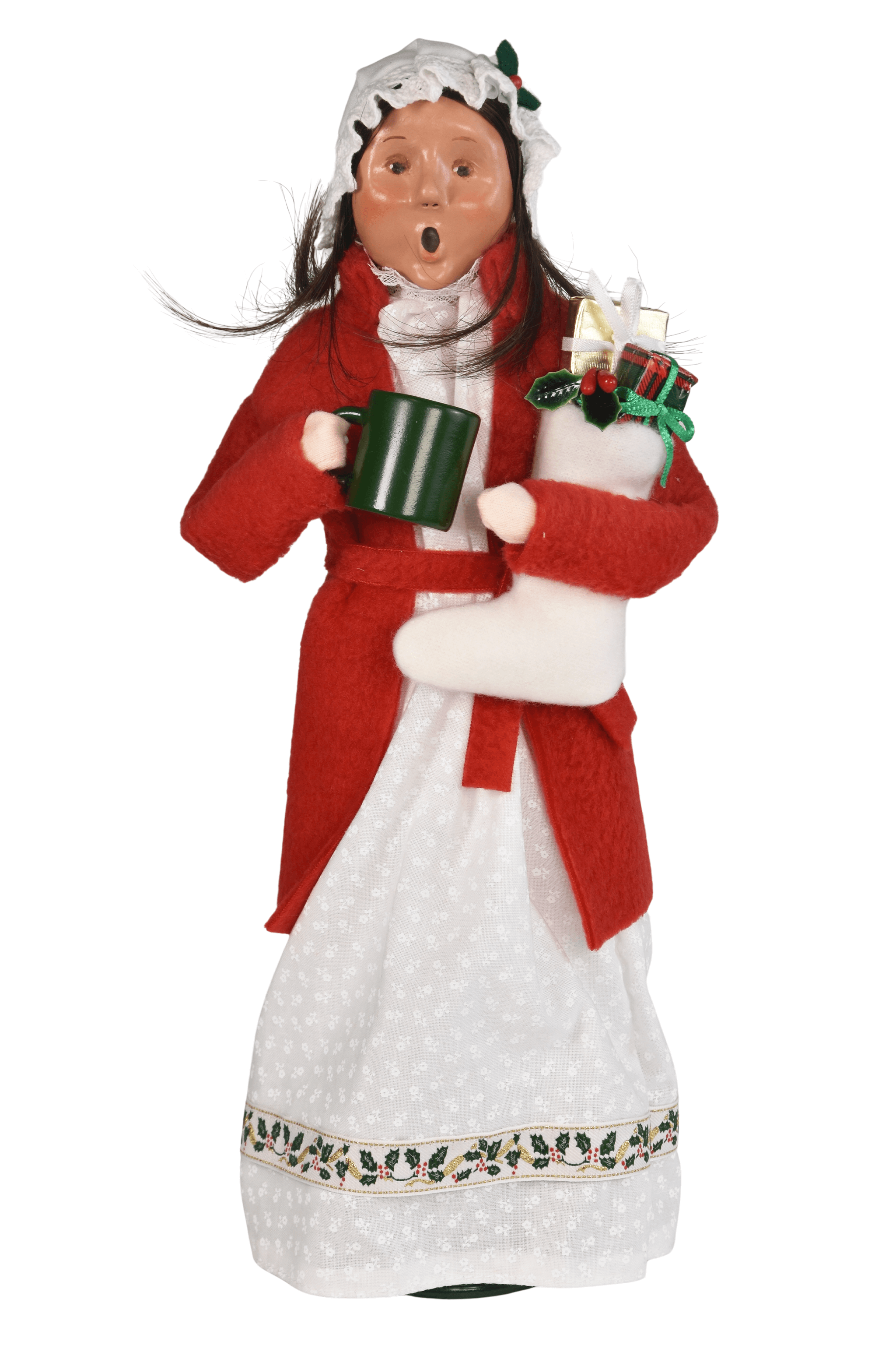 Stocking Family Woman Caroler Doll, Christmas Figurine – Byers' Choice LTD.