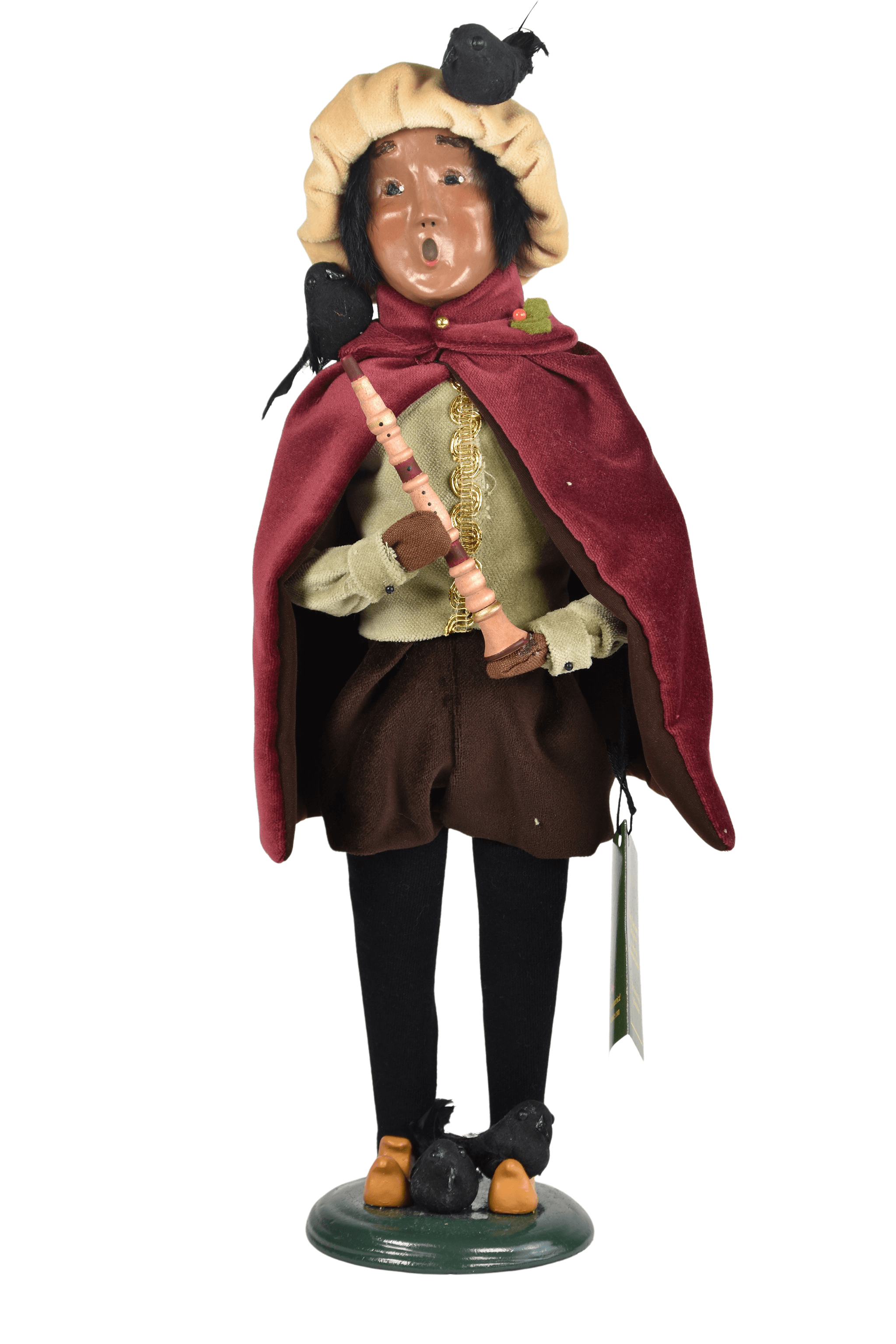 African American 4 Calling Birds Caroler, Figurine – Byers' Choice LTD.