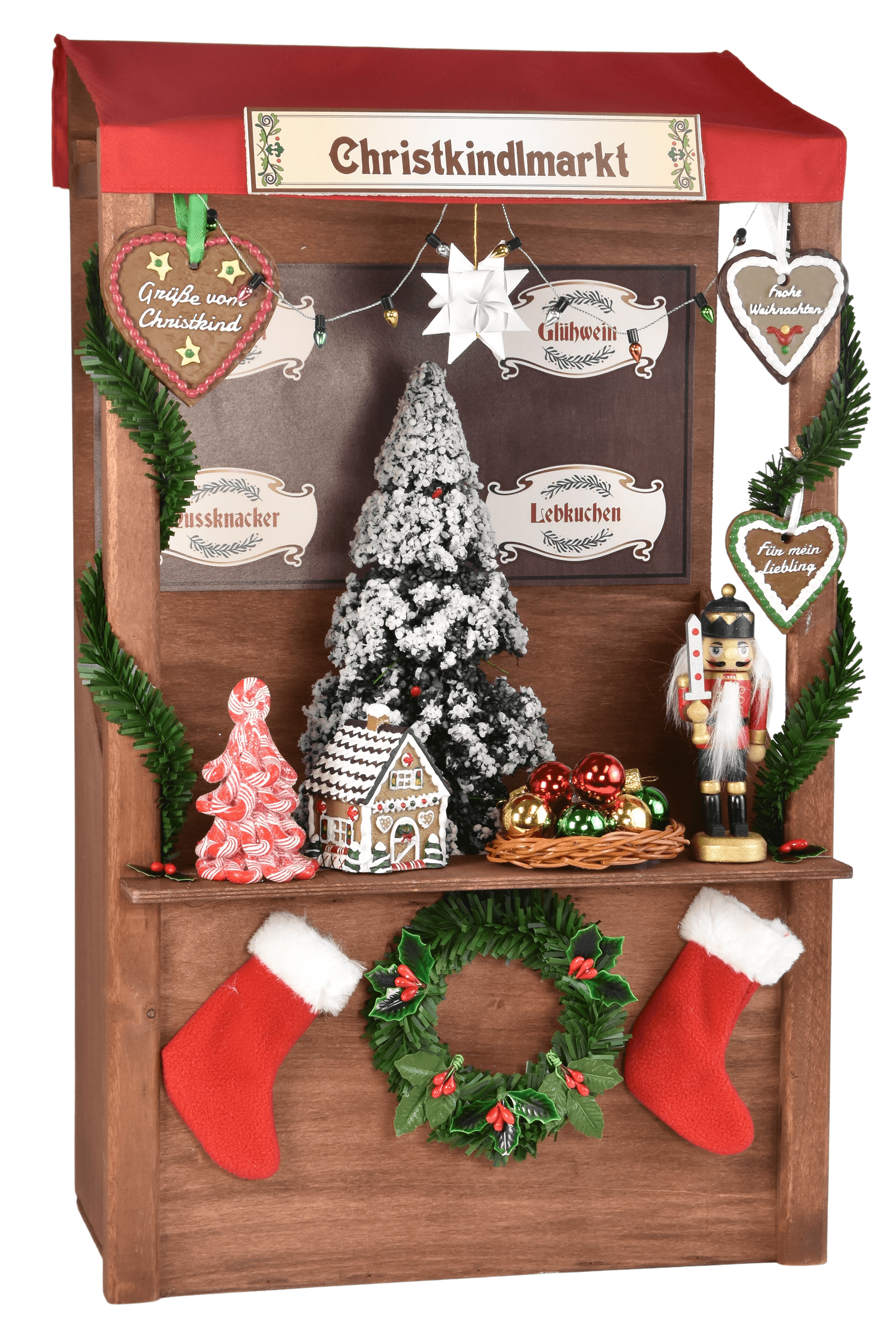 Christmas Market Stall, Byers' Choice Backdrop Prop – Byers' Choice LTD.