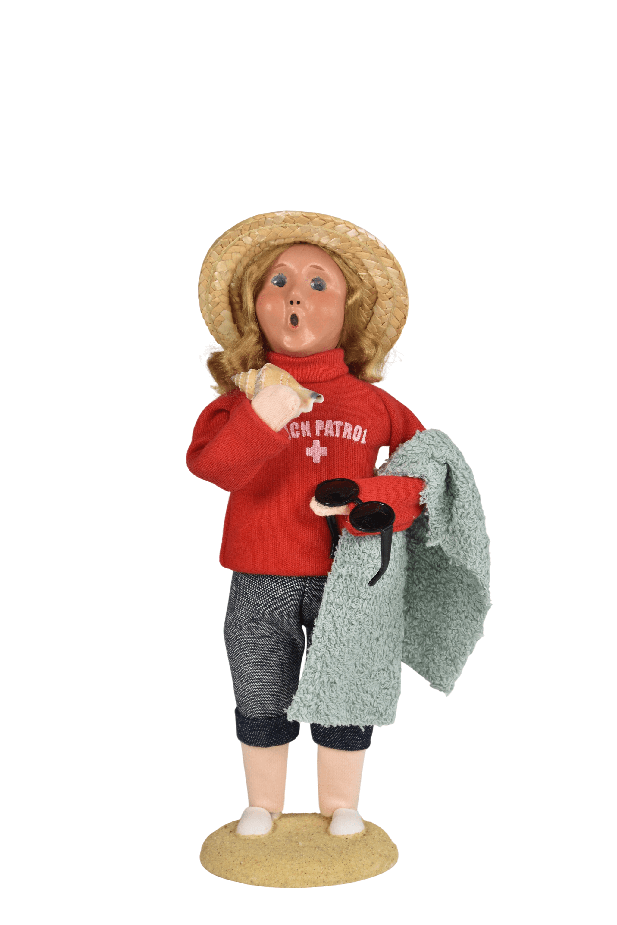 Sandy Beach Girl, Byers' Figurine, Summer Decorations – Byers' Choice LTD.